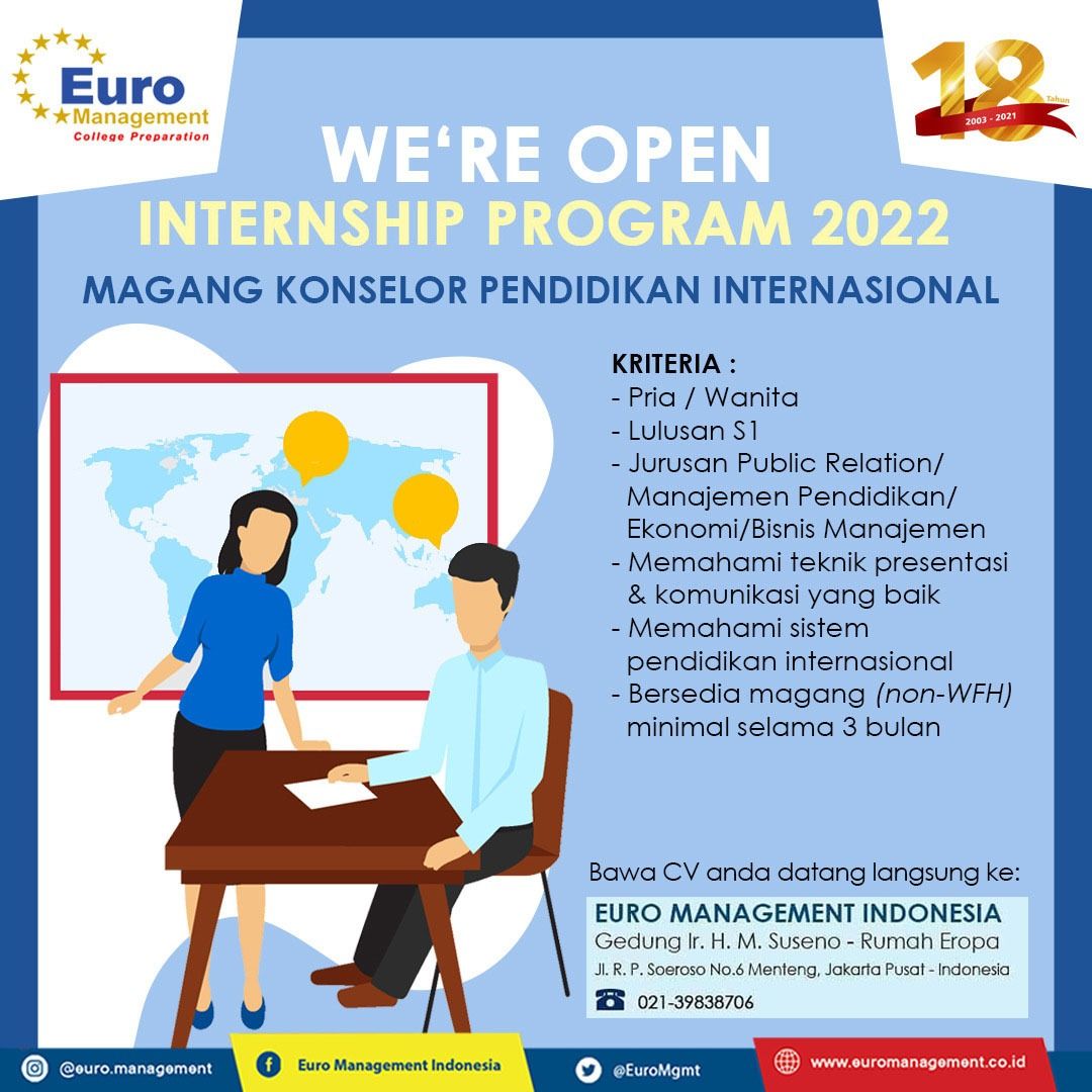 Program Magang / Internship Untuk Pelajar & Mahasiswa Indonesia